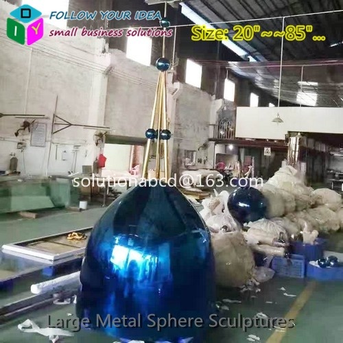 large custom metal colorful craft spheres